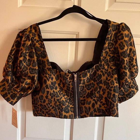 For Love And Lemons | Tops | For Love Lemons Jett Puff Sleeve Bustier ...